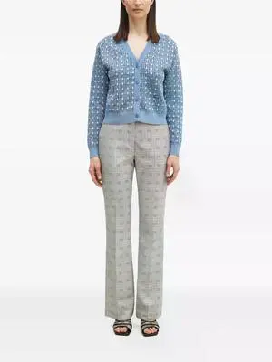 Kenzo Weave Flared Trousers