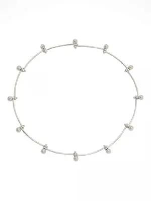 JIL SANDER Beaded Necklace - Silver