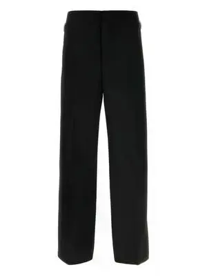 Alexander McQueen Buckle-detail Wool Trousers