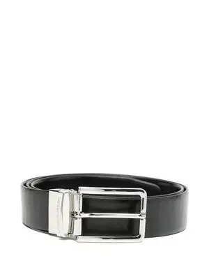 Karl Lagerfeld Monogram Reversible Belt - Black