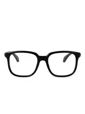 Moncler Square Frame Eyeglasses - Black