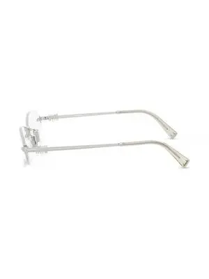 Miu Miu Logo-plaque Round-frame Glasses