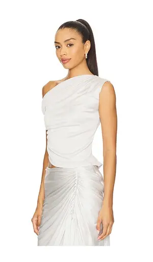 LAMARQUE Evonne Top - Metallic Silver