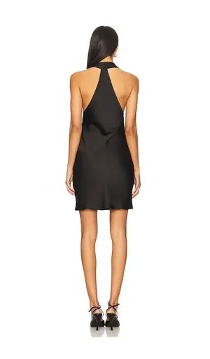 Norma Kamali Halter Drape Mini Dress