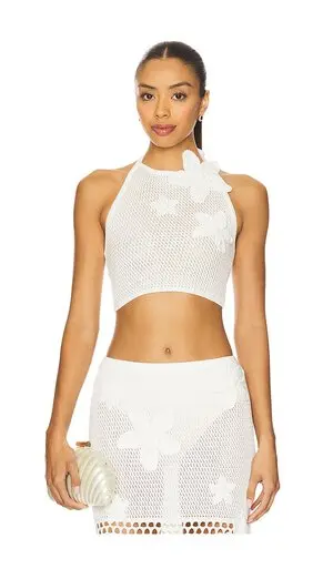 Devon Windsor Rammy Halterneck Cropped Top