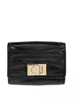 Furla Quilted Clasp Wallet - Black
