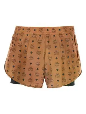 Mcm Logo-print Layered Shorts