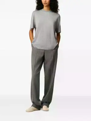 Ami Cotton Short-sleeve T-shirt - Grey