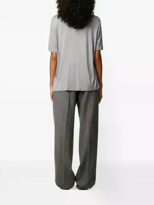 Ami Cotton Short-sleeve T-shirt - Grey