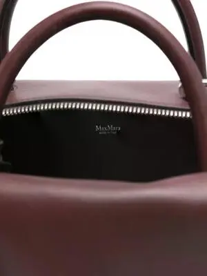 Max Mara Zip-fastening Leather Tote Bag - Red