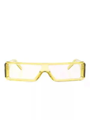 Rick Owens Rectangular Frame Sunglasses - Yellow