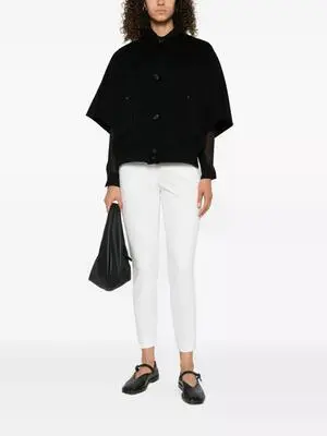 Max Mara Button-fastening Cape Jacket