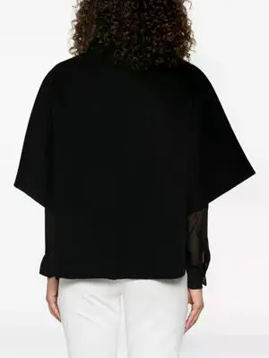Max Mara Button-fastening Cape Jacket