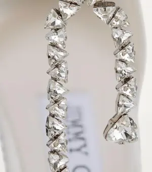 JIMMY CHOO Stevie 100 Embellished Pumps - Ivory
