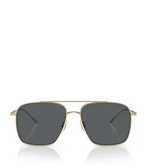 Oliver Spencer Titanium Dresner Sunglasses - Gold