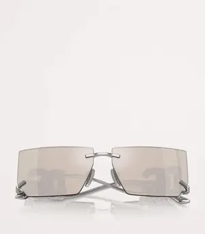Dolce & Gabbana Mirrored Sunglasses - Silver