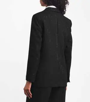 Sandro Sequin-stripe Opera Blazer - Black