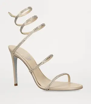 Rene Caovilla Embellished Cleo Ii Heeled Sandals - Gold