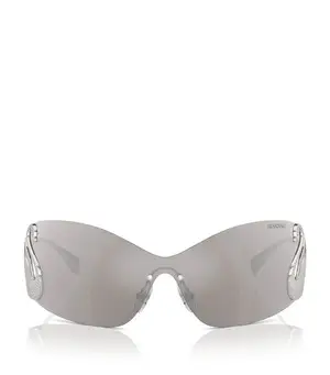 SWAROVSKI Acetate Sunglasses - Silver