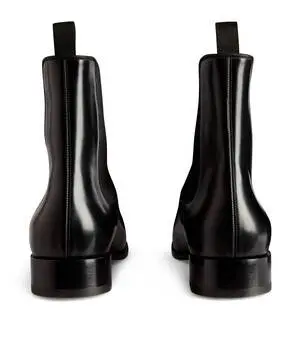 CHRISTIAN LOUBOUTIN Samson Leather Chelsea Boots - Black