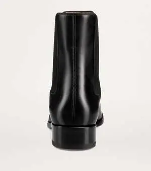CHRISTIAN LOUBOUTIN Samson Leather Chelsea Boots - Black