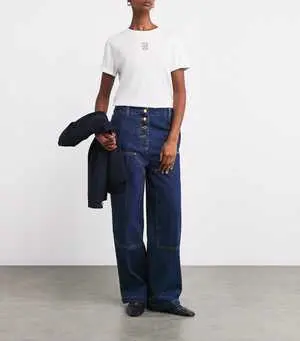 Sandro Cotton Monogram T-shirt
