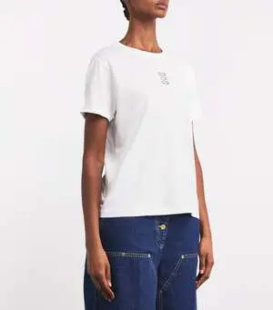 Sandro Cotton Monogram T-shirt