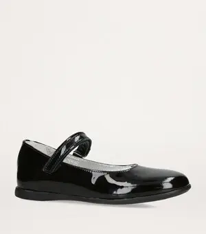 PAPOUELLI Evie Patent Leather Mary Jane Flats