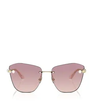JIMMY CHOO Metal Sunglasses Jc4004hb - Gold