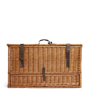 LES JARDINS DE LA COMTESSE Champs Elysées Picnic Basket And Dining Set - Blue