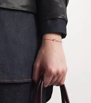 REDLINE String Bracelet With Diamond Snake