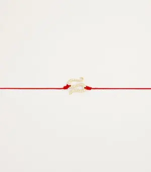 REDLINE String Bracelet With Diamond Snake