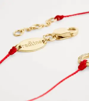 REDLINE String Bracelet With Diamond Snake
