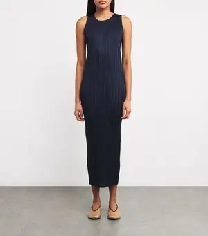 Issey Miyake Midi Dress - Navy