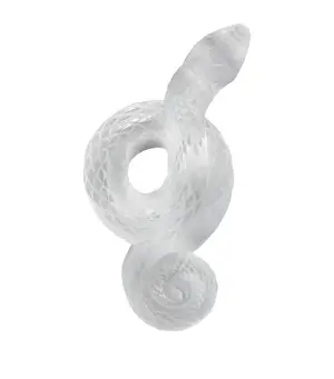 Lalique Crystal Snake Sculpture