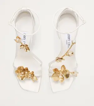 JIMMY CHOO Zea 95 Heeled Sandals - White