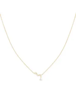 ASTRID & MIYU Diamond And Pendant Necklace - Gold