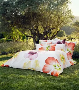 SCHLOSSBERG Cotton Sateen Aurora King Duvet Cover - White