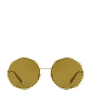Chloé Metal Sunglasses - Green