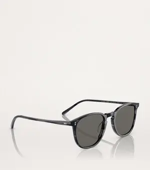 Oliver Spencer Round Frame Sunglasses - Blue