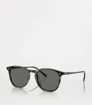 Oliver Spencer Round Frame Sunglasses - Blue