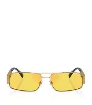Versace Metal Sunglasses - Gold