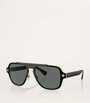 Versace Metal Ve2199 Sunglasses - Black