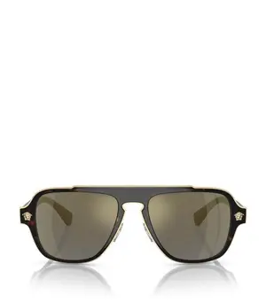 Versace Metal VE2199 Sunglasses Brown