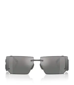 Dolce & Gabbana Gradient Mirrored Sunglasses - Black