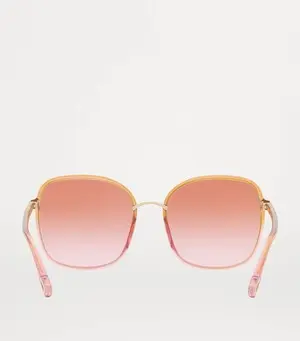 Chloé Oversized Square Sunglasses - Yellow