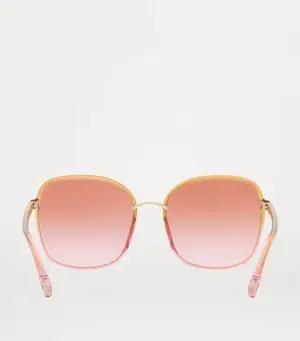 Chloé Oversized Square Sunglasses - Yellow