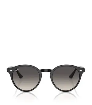 Ray-ban Black Round Frame Sunglasses