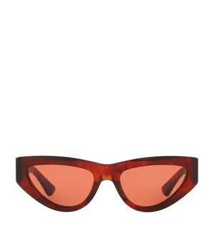 Bottega Veneta Acetate Sunglasses - Brown