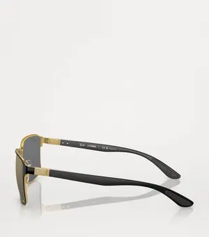 Ray-ban Metal Rb3721ch Chromance Sunglasses - Black